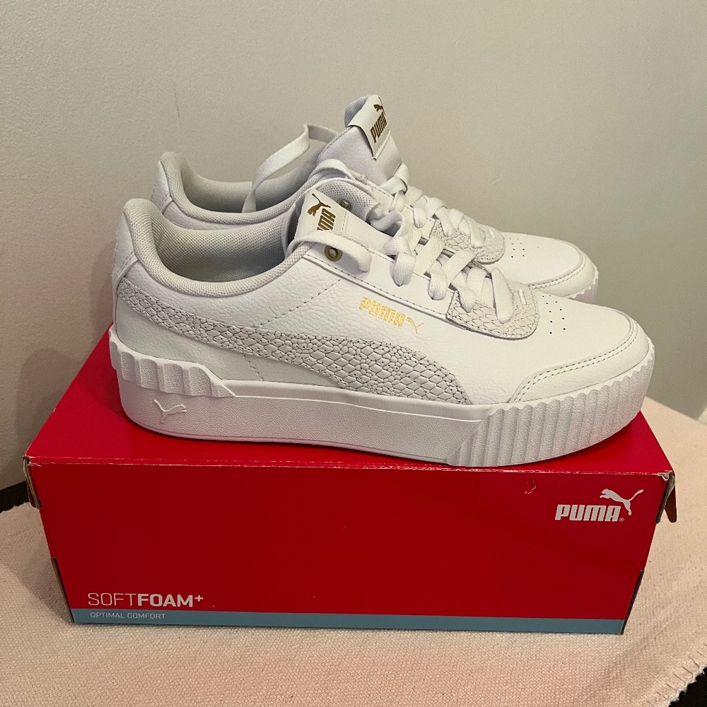 Brand New Puma "Carina Lift" White Snake Women's Snea… - Gem